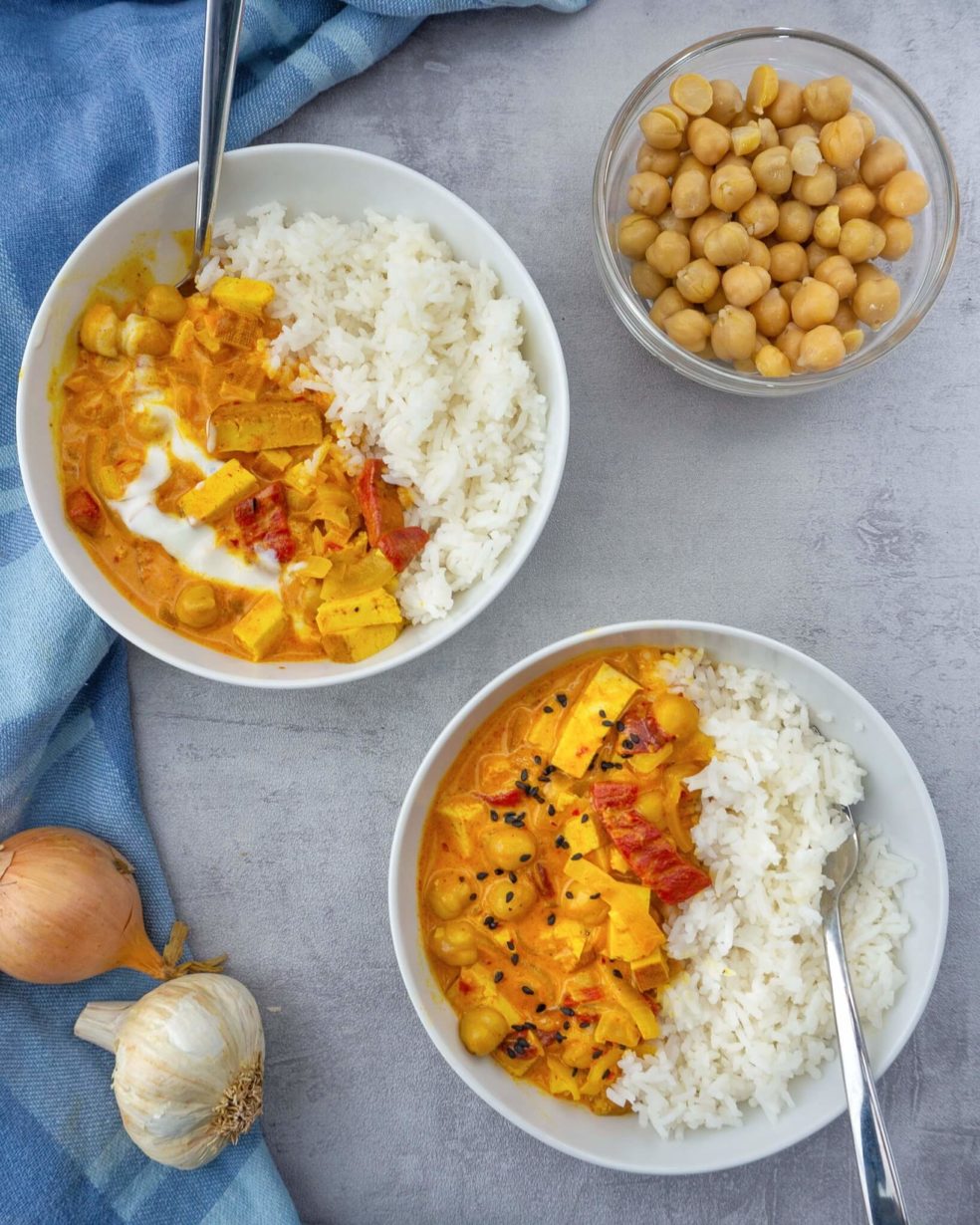Vegan Gele Thaise Curry met Tofu | bend